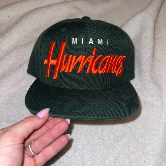 STARTER | Accessories | Vintage Starters University Of Miami Cap Green ...